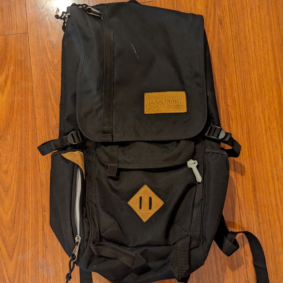 Jansport | Bags | Jansport Backpack Hatchet Dl Black School Travel ...